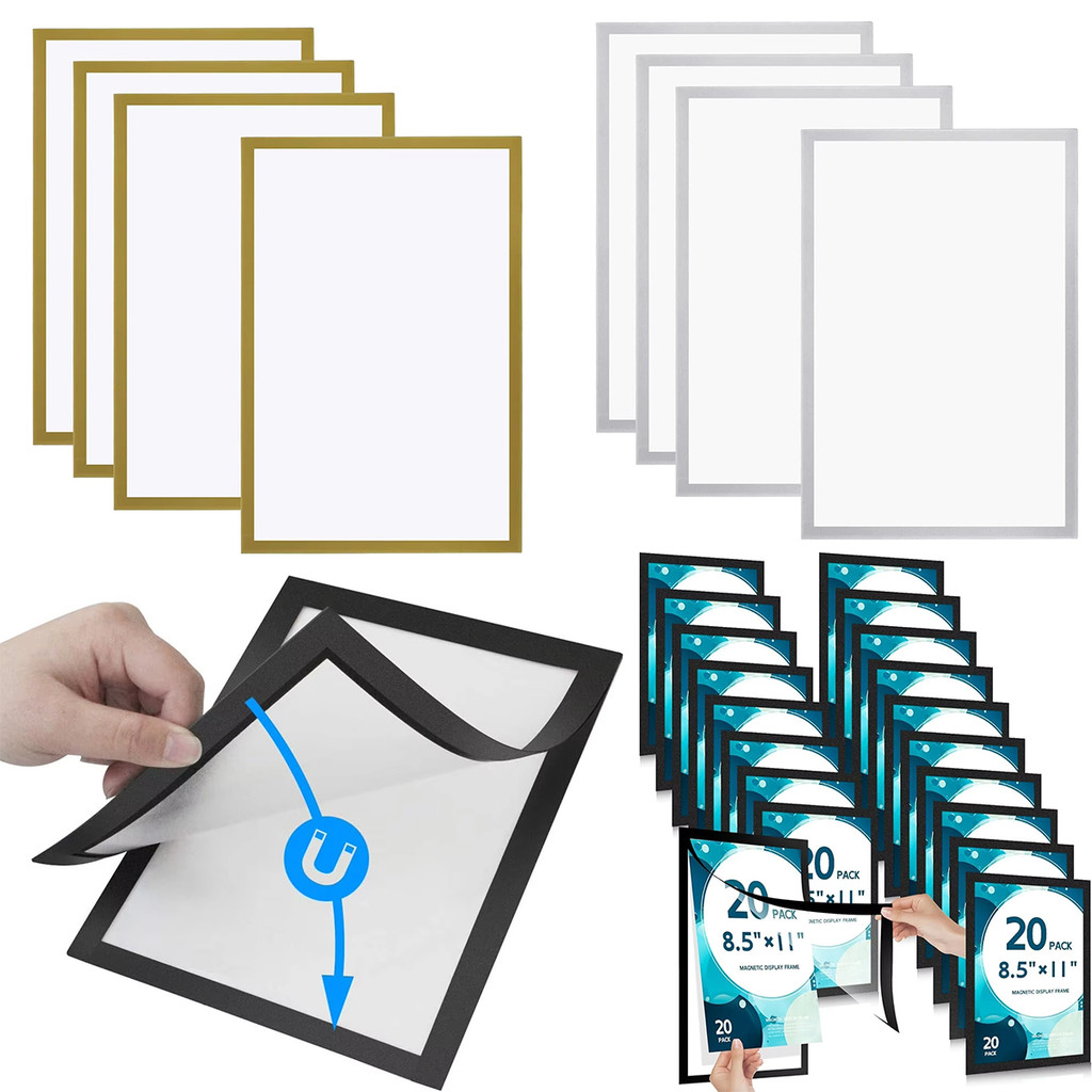 Jual 10pcs A3 A4 A5 A6 Display Custom Soft Magnetic Document Holder ...