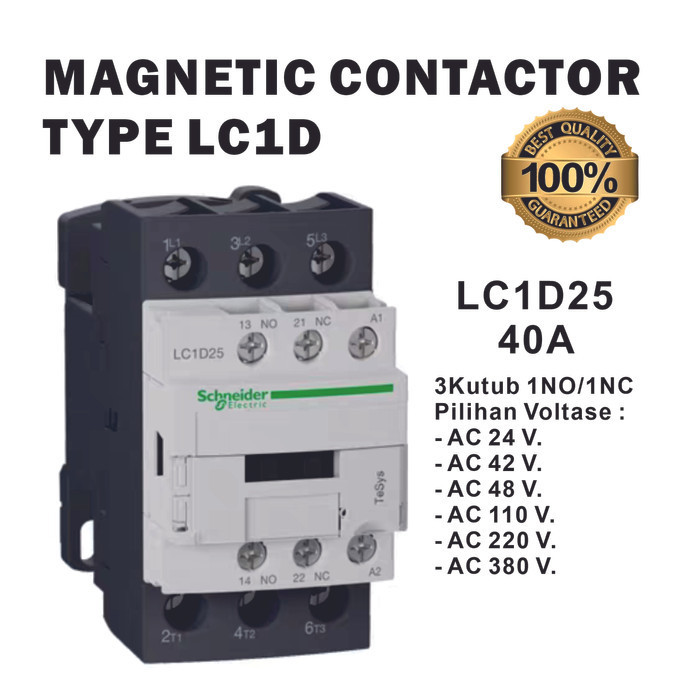 Jual KONTAKTOR CONTACTOR LC1D25M7 | Shopee Indonesia
