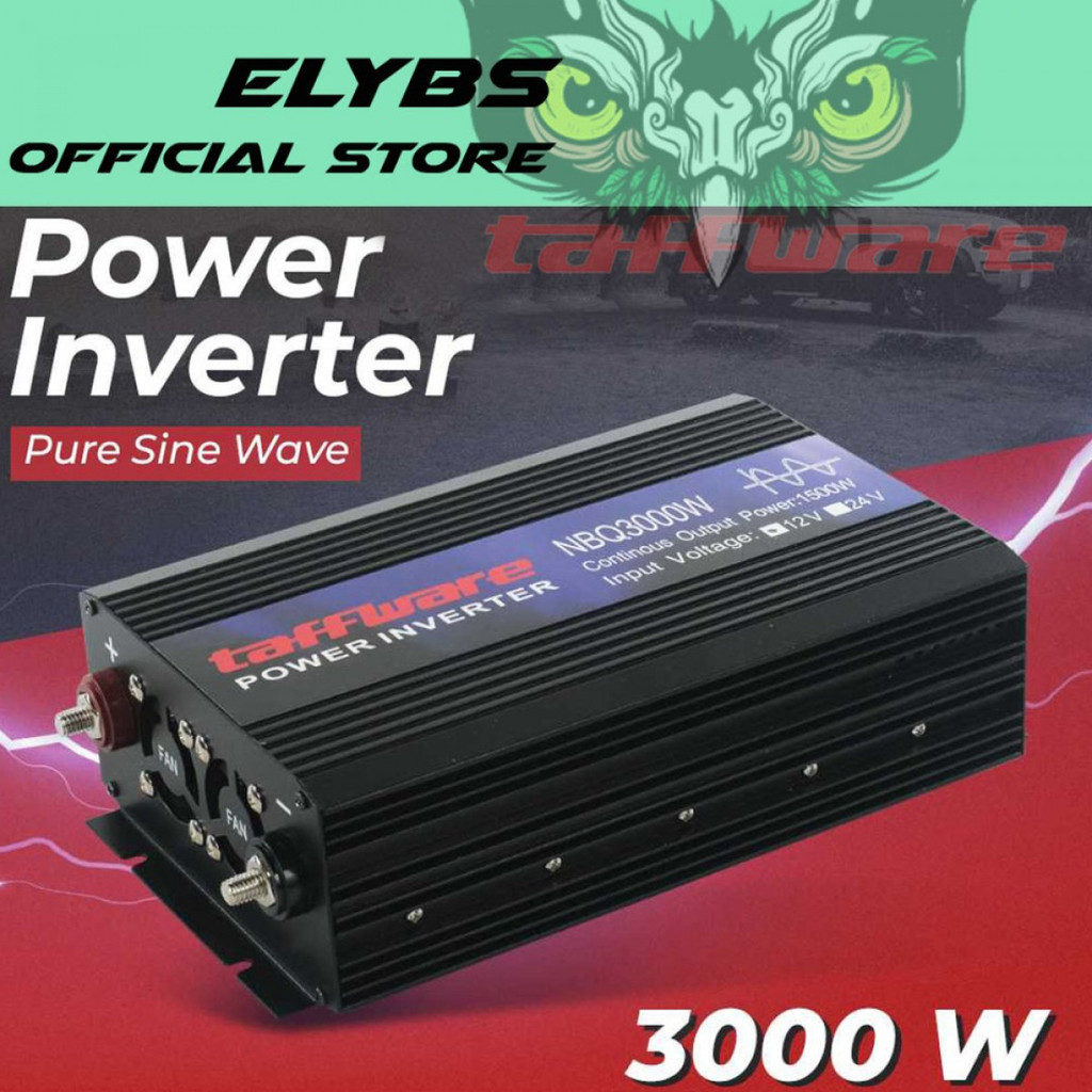 Jual Power Inverter Pure Sine Wave Mengubah Arus DC 12V to AC 220V 3000W | Shopee Indonesia
