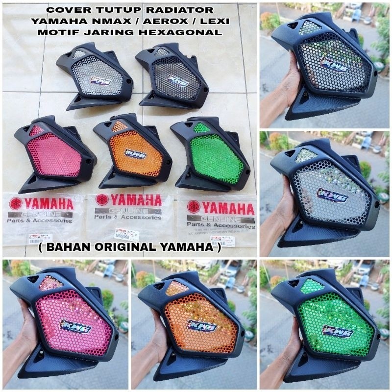 Jual Tutup cover radiator motif jaring hexagonal yamaha nmax old new ...