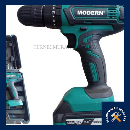 Jual Modern Mesin Bor Tembok Cordless Impact Drill Cas Baterai M 16 M16 ...