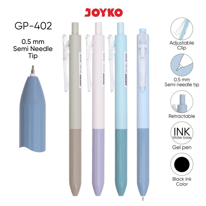 Jual Gel Pen Pulpen Pena Joyko GP-402 0.5 mm | Shopee Indonesia
