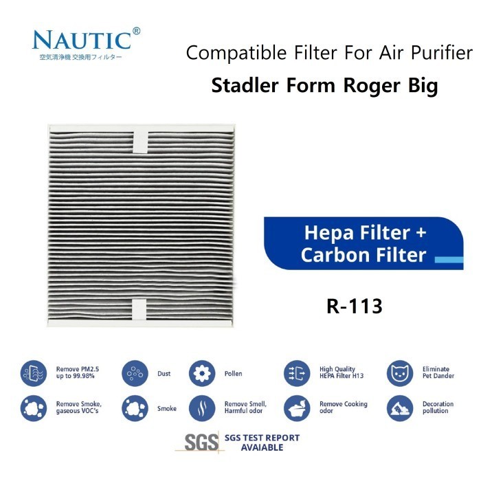 Jual HEPA FILTER Stadler Form Roger BIG Replacement Air Purifier Filter ...