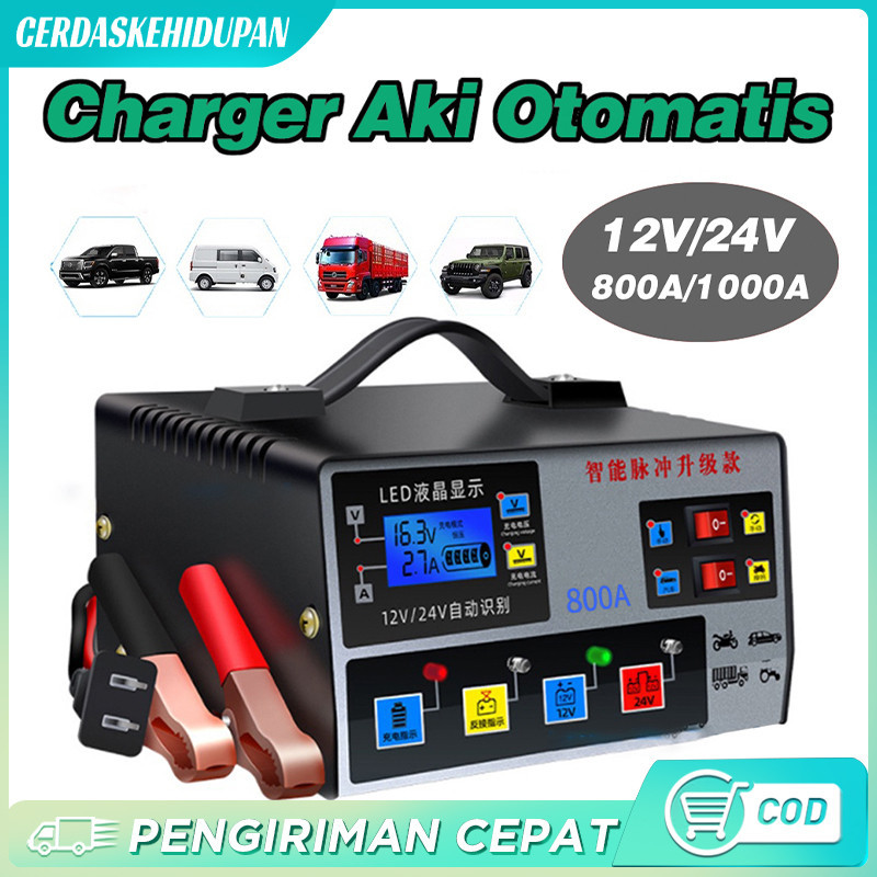 Jual Charger Aki Otomatis Smart Intelligent Auto Repair Mobil Pengisi ...