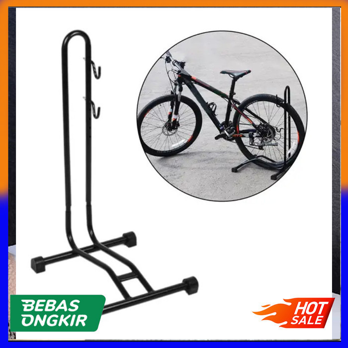 Jual Standar Sepeda Universal Paddock L Standing Bike Display - Black ...