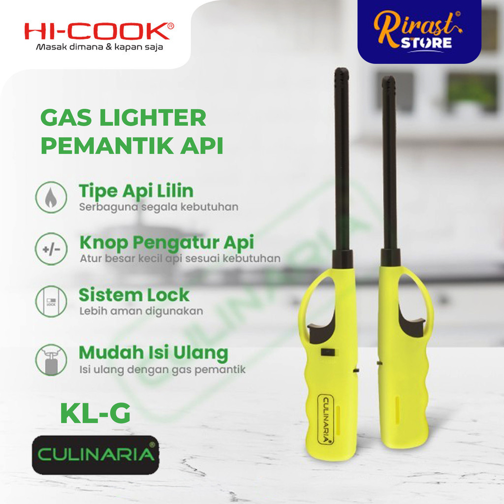 Jual HI-COOK GAS LIGHTER PEMANTIK API CULINARIA KL-G | Shopee Indonesia
