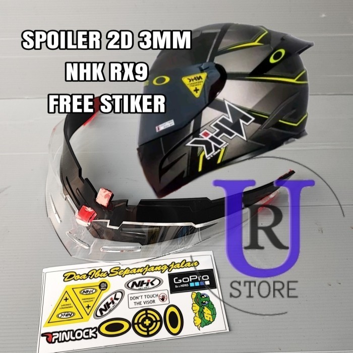 Jual SPOILER 2D HELM NHK RX9 / SPOILER HELM HNK RX-9 / SPOILER NHK RX 9 ...