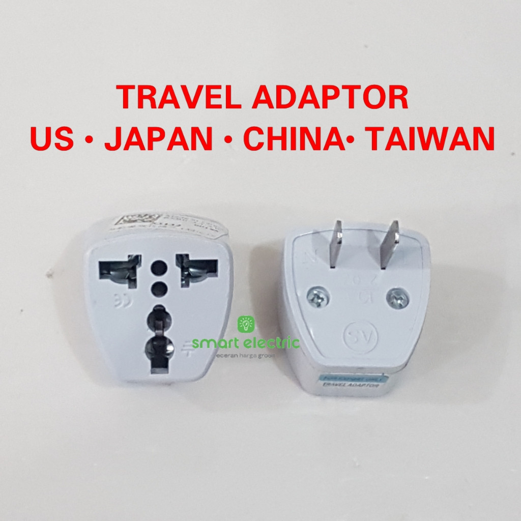 Jual Medan Bisa COD Travel Adaptor US Jepang Taiwan China HK Colokan ...