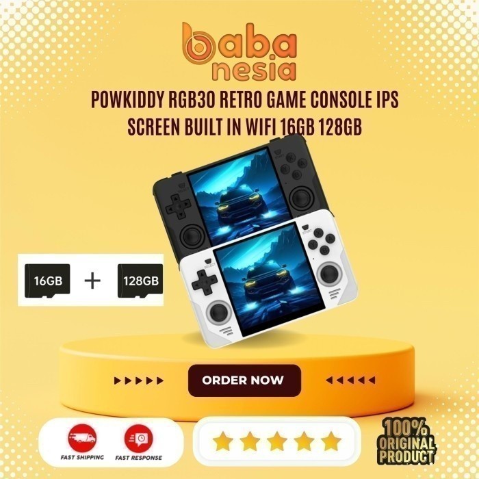 Jual POWKIDDY RGB30 Retro Game Console IPS SCreen Built in WiFi 16GB ...