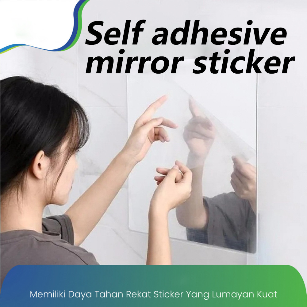 Jual Cermin Tempel Mirror Stiker Dinding Sticker Tempel Cermin Stiker ...