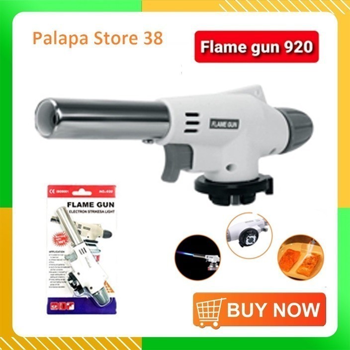 Jual Gas Blow Torch Butane Portable Flame Gun 920 White BBQ Blow Torch ...