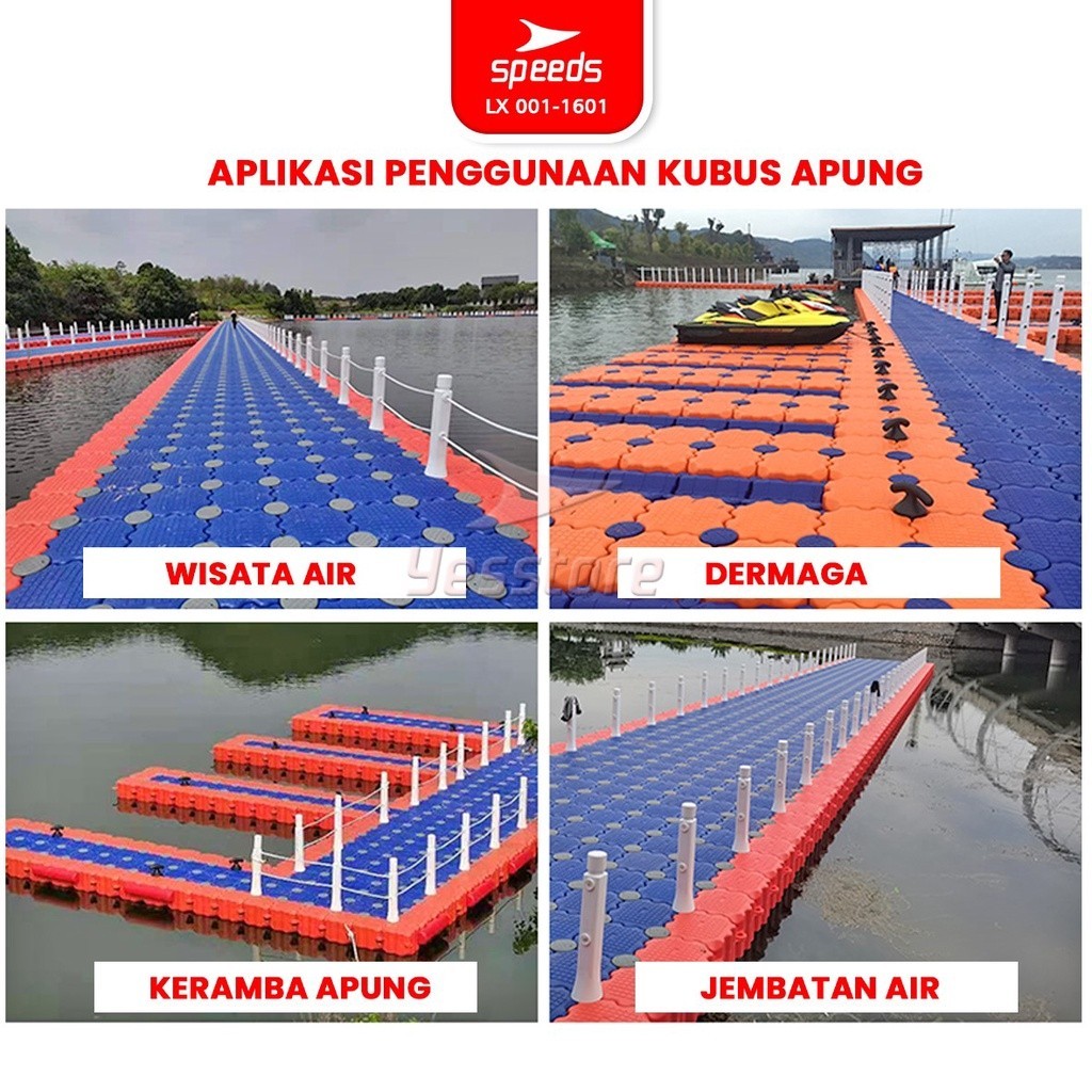 Jual SPEEDS Original Handrail Tiang 138cm Kubus Apung HDPE Dermaga ...
