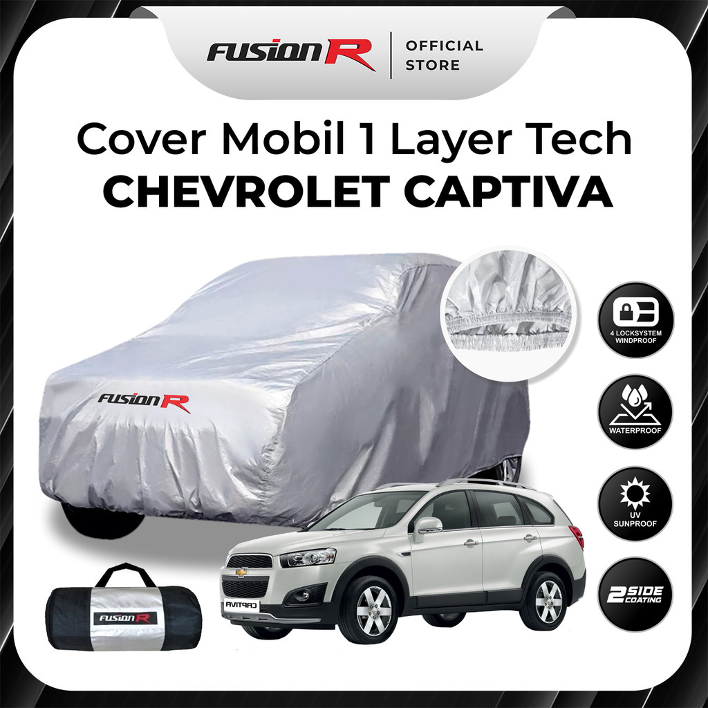 Jual Fusion R Cover Sarung Mobil Putih Chevrolet Captiva Lock System ...