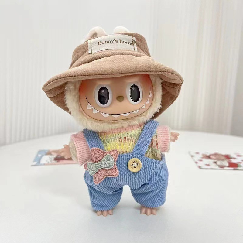 Jual 【17CM】 LABUBU memakai topi POP MART LABUBU DOLL 17cm Labubu BONEKA ...