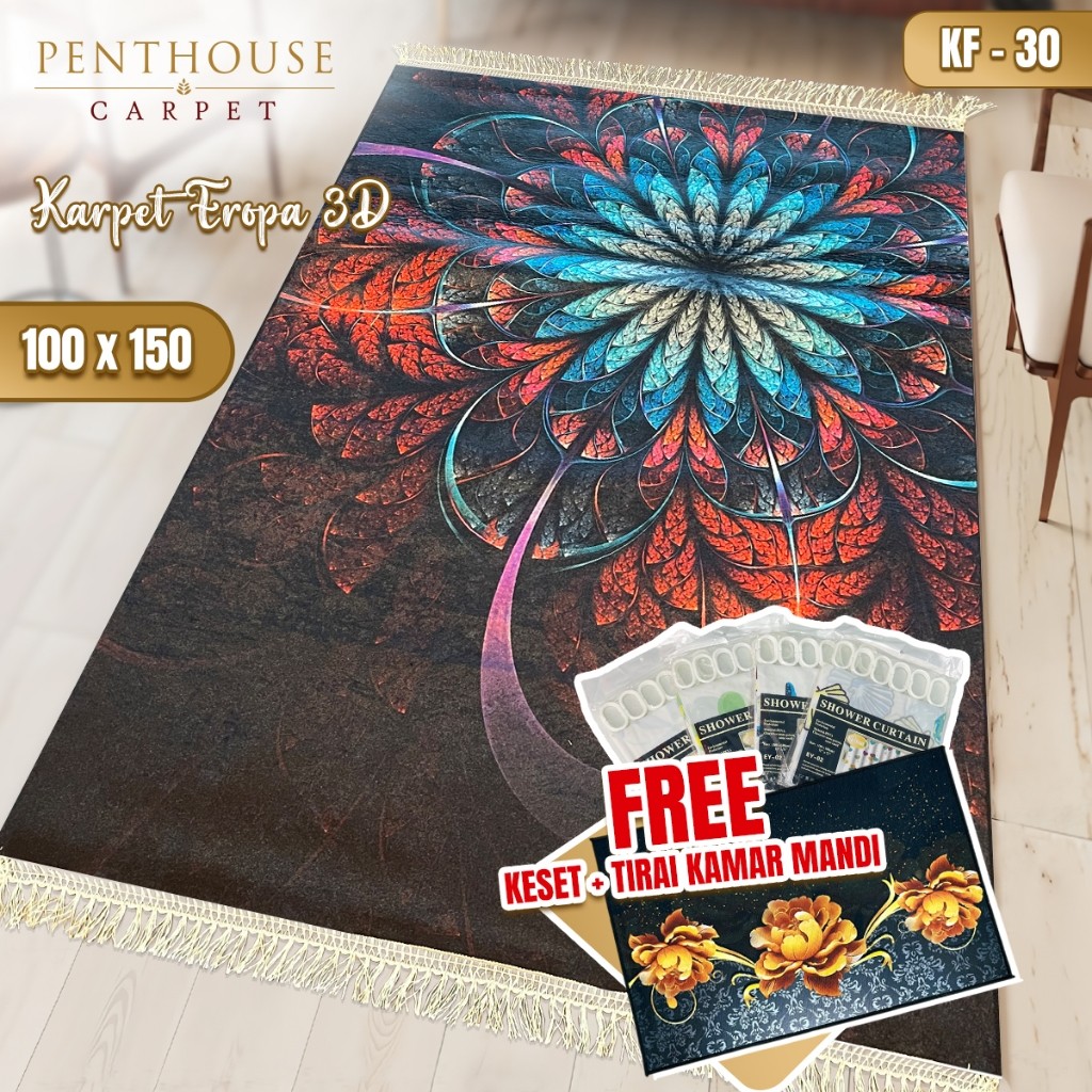 Jual Karpet Eropa 3D Desain | Karpet Lantai 100 x 150 | Karpet Ruang ...