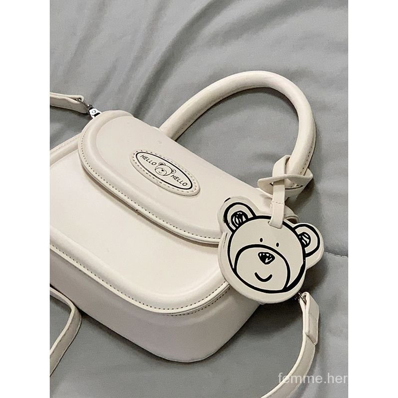Jual DIY【Ready】dengan tas beruang kartun tas wanita versi Korea baru ...