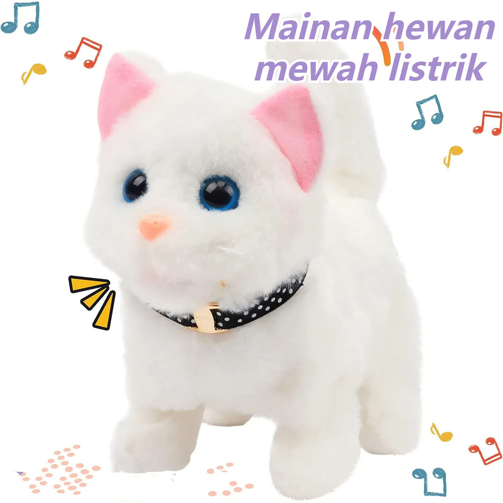 Jual Mainan Mewah Kucing Listrik Mainan Simulasi Kucing Boneka Kucing ...