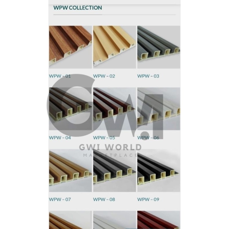 Jual WPC Wall Panel Seri GW 2,9M Dinding Dekorasi Interior Room Office ...