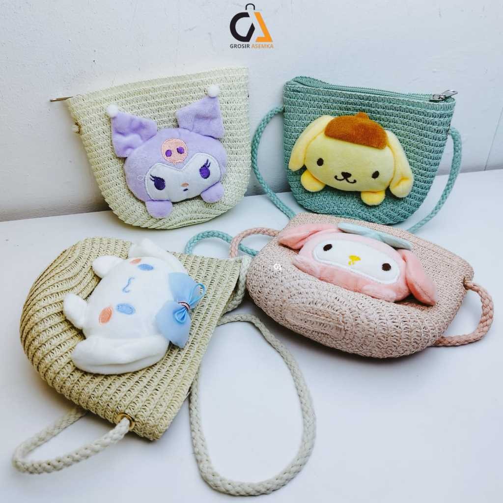Jual MS Tas Boneka Sanrio / Tas Selempang Tas Jerami Anak Perempuan ...