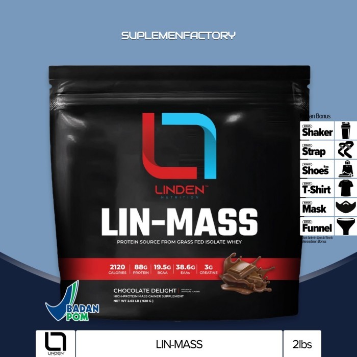 Jual Linden Lin Mass Gainer Isolate 2 lbs Weight Linmass | Shopee Indonesia