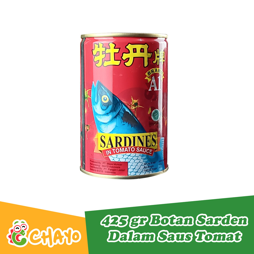 Jual Botan A1 Sardines in Tomato Sauce 425 gr Ikan Sardin Kaleng Botan ...