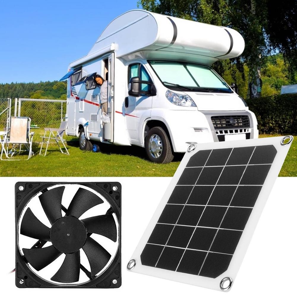 Jual 5V10W 6 Inches Outdoor Solar Panel Powered Exhaust Fan IP65 ...