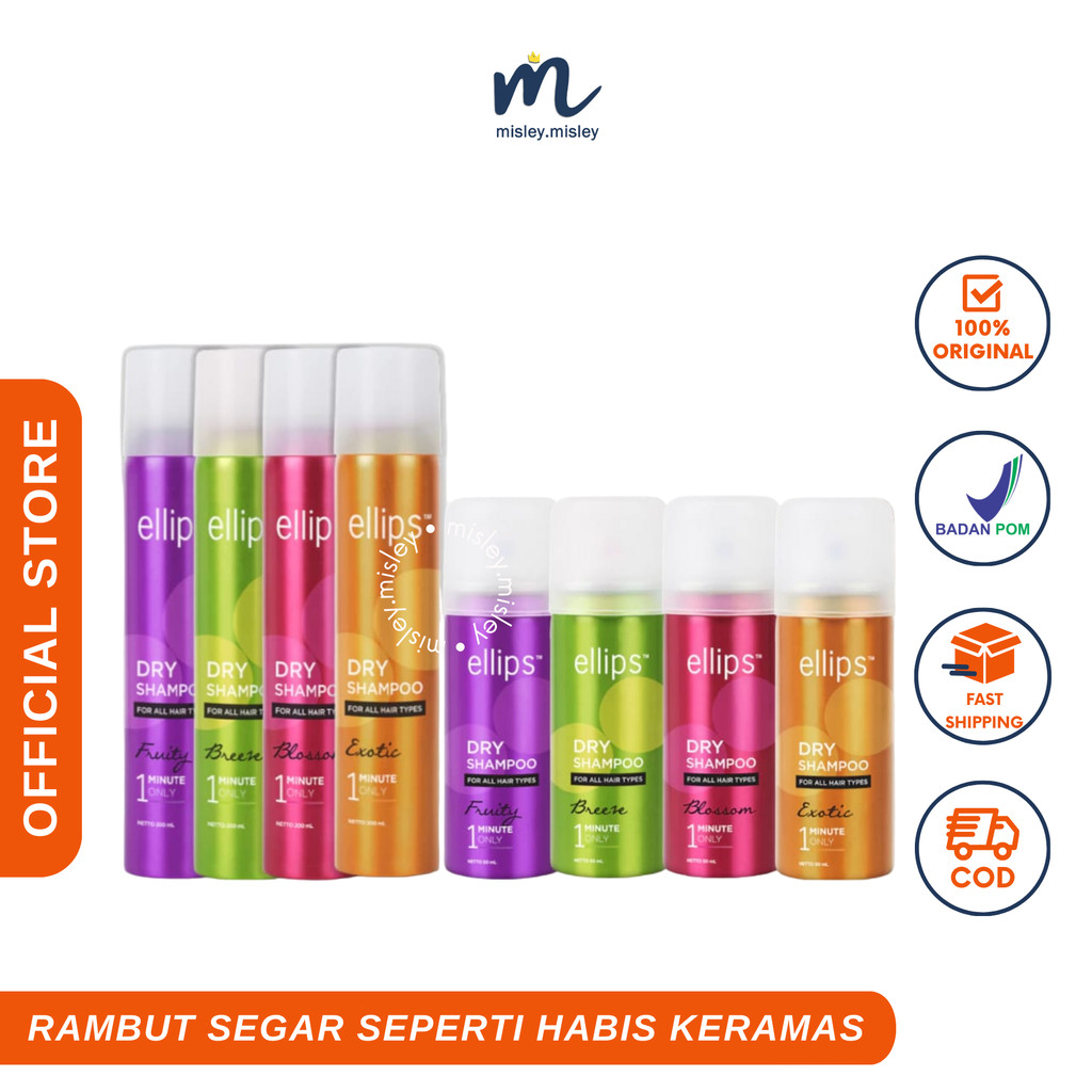 Jual MISLEY - ELLIPS Dry Shampoo 50ml | 200ml | Shopee Indonesia
