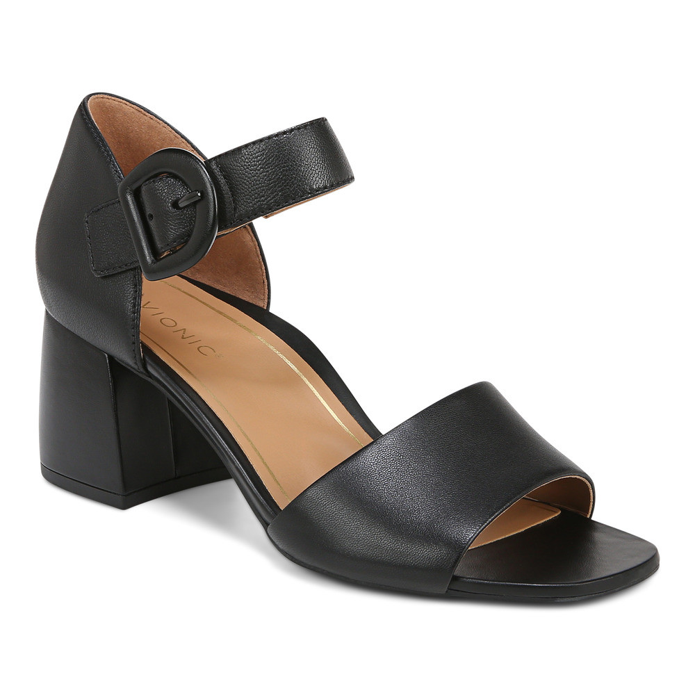 Jual Vionic Chardonnay Black Heels Wanita | Shopee Indonesia