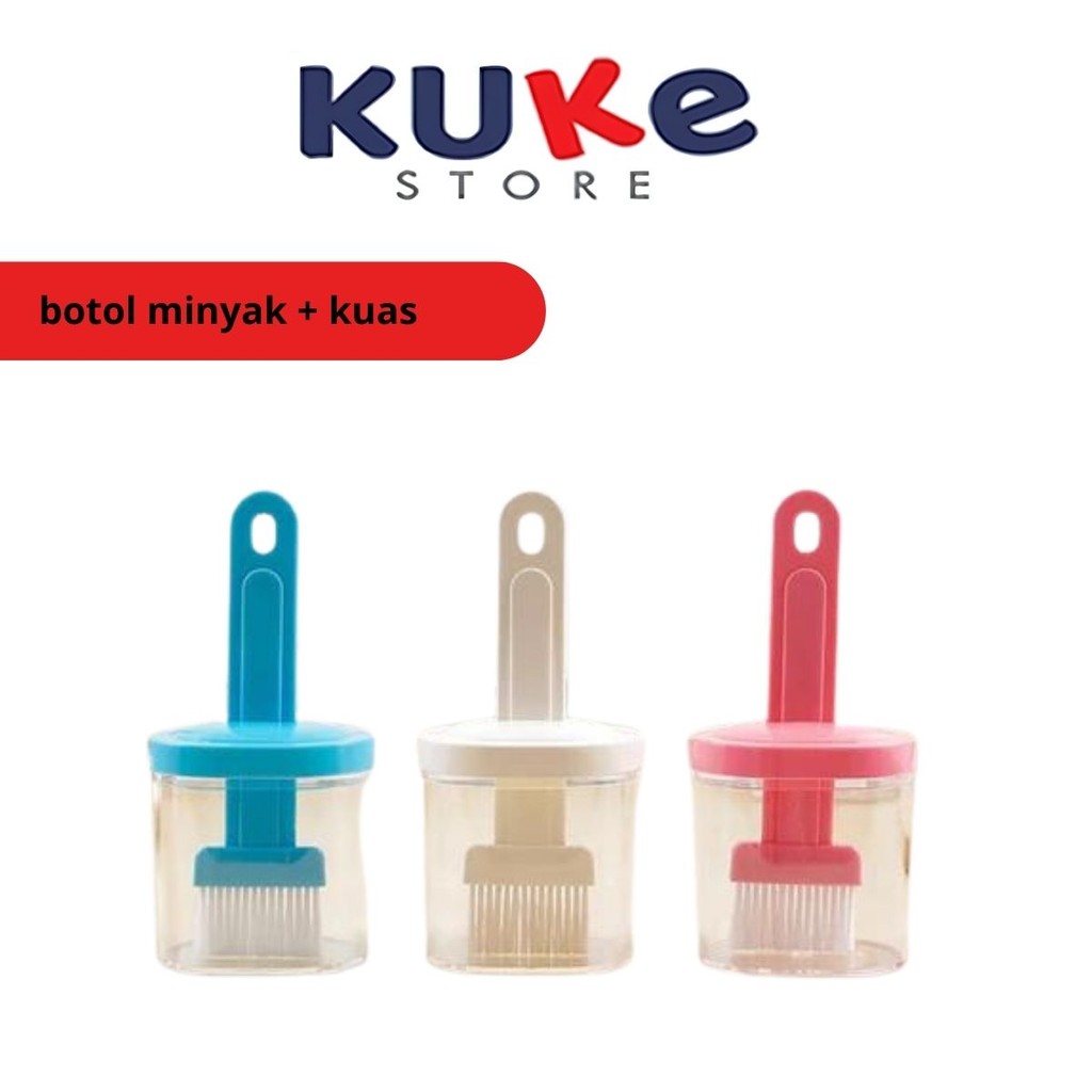 Jual Botol Tempat Minyak + Kuas / Tempat Penyimpanan Kecap Mentega Madu ...