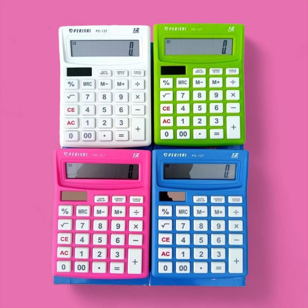 Jual Kalkulator Calculator Sekolah Kantor Dagang 12 Digit Dual Check ...