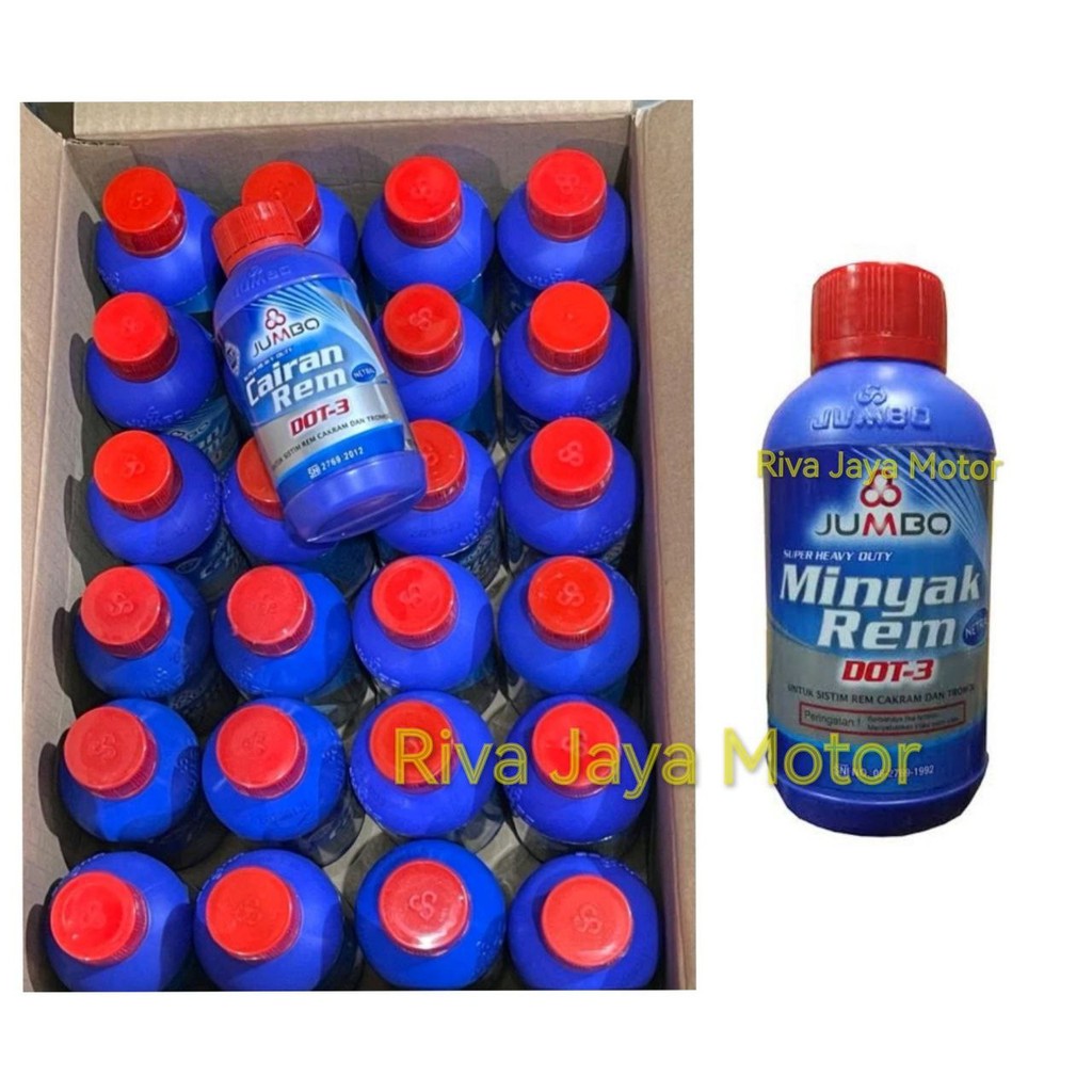 Jual 1 Dus 24 pcs Oli Rem Minyak Brake Fluid 300ml 300 ML Dot 3 Merah ...