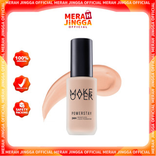 Jual MAKE OVER POWERSTAY 24H Weightless Liquid Foundation 40ml | Merah ...