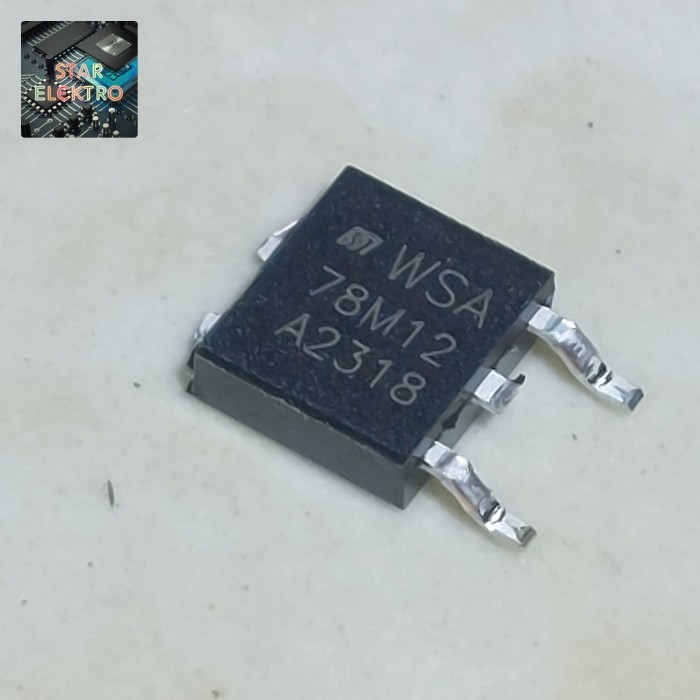 Jual 78M12 To-252 SMD ST WSA CJ78M12 LM78M12 IC Regulator Transistor 12V 7812 500mA Positive ...