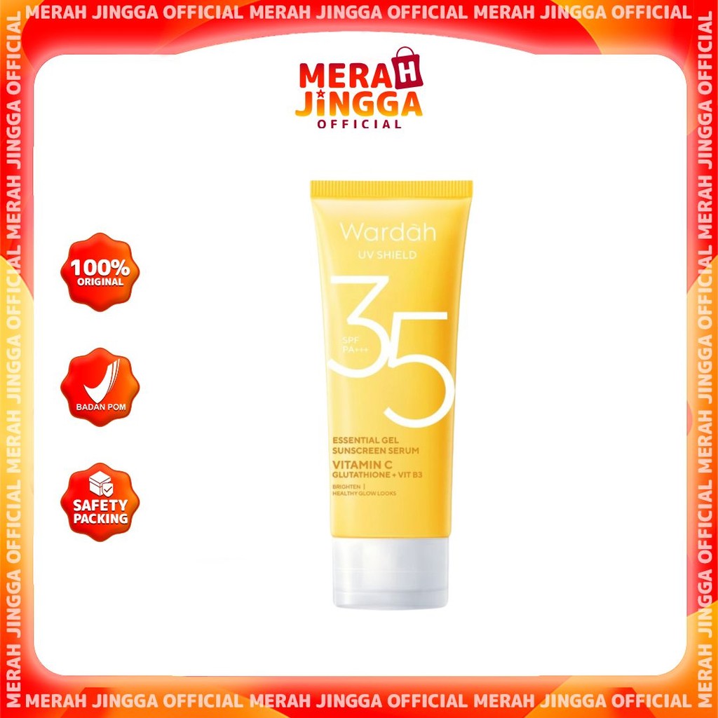 Jual Wardah UV Shield Essential Sunscreen Gel SPF 35 PA+++ 40ml - Semua ...