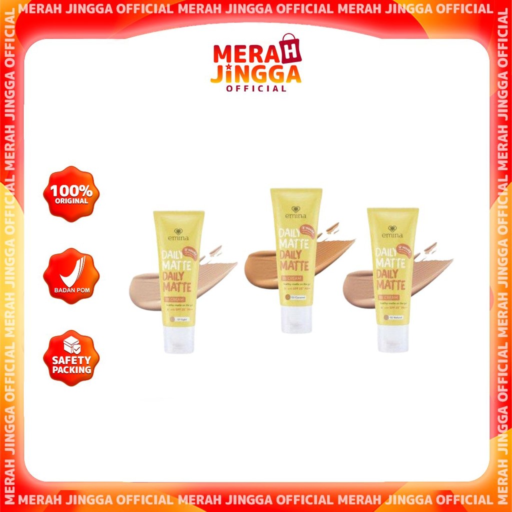 Jual Emina Daily Matte BB Cream 16gr - Melembabkan, Matte Finish, Oil ...