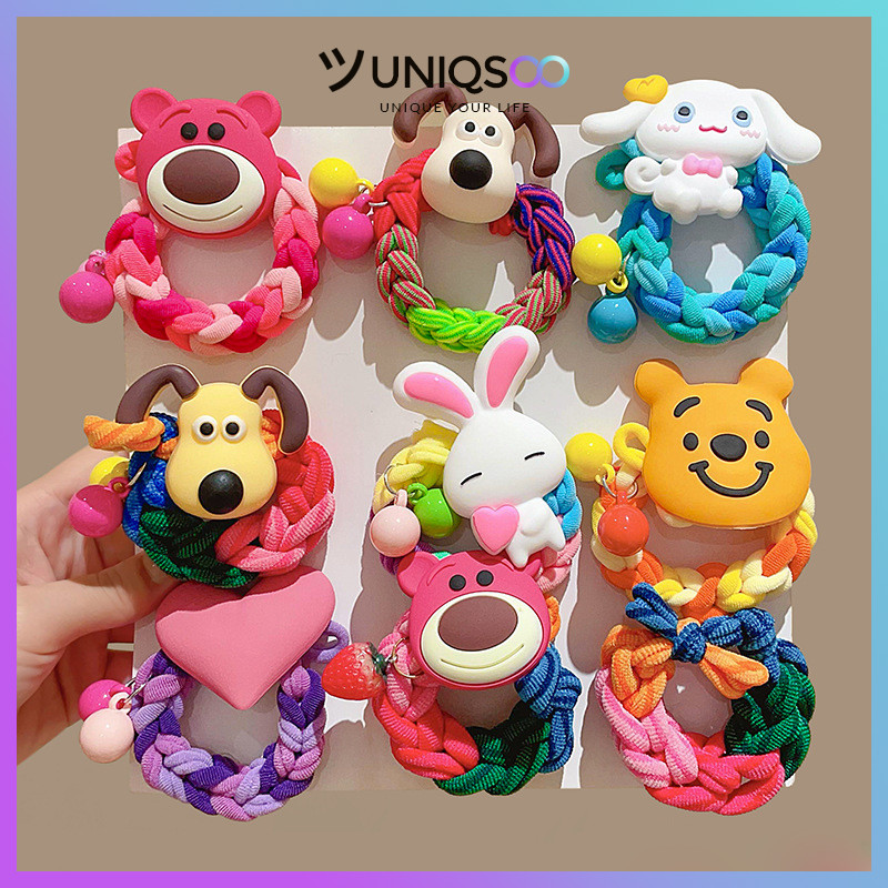 Jual UNIQSOO Ikat Rambut Tambang Anak Motif Kartun Lucu Karet Rambut ...
