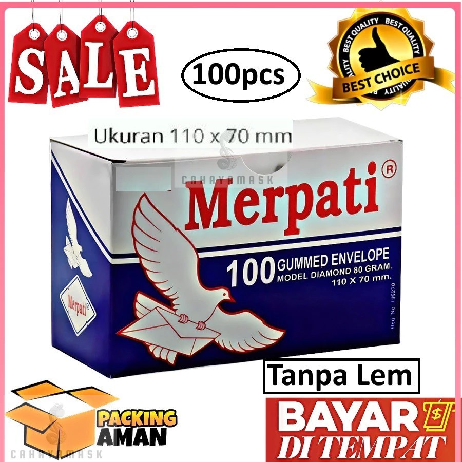Jual Amplop Putih Mini Merpati kecil isi 100pcs | Shopee Indonesia