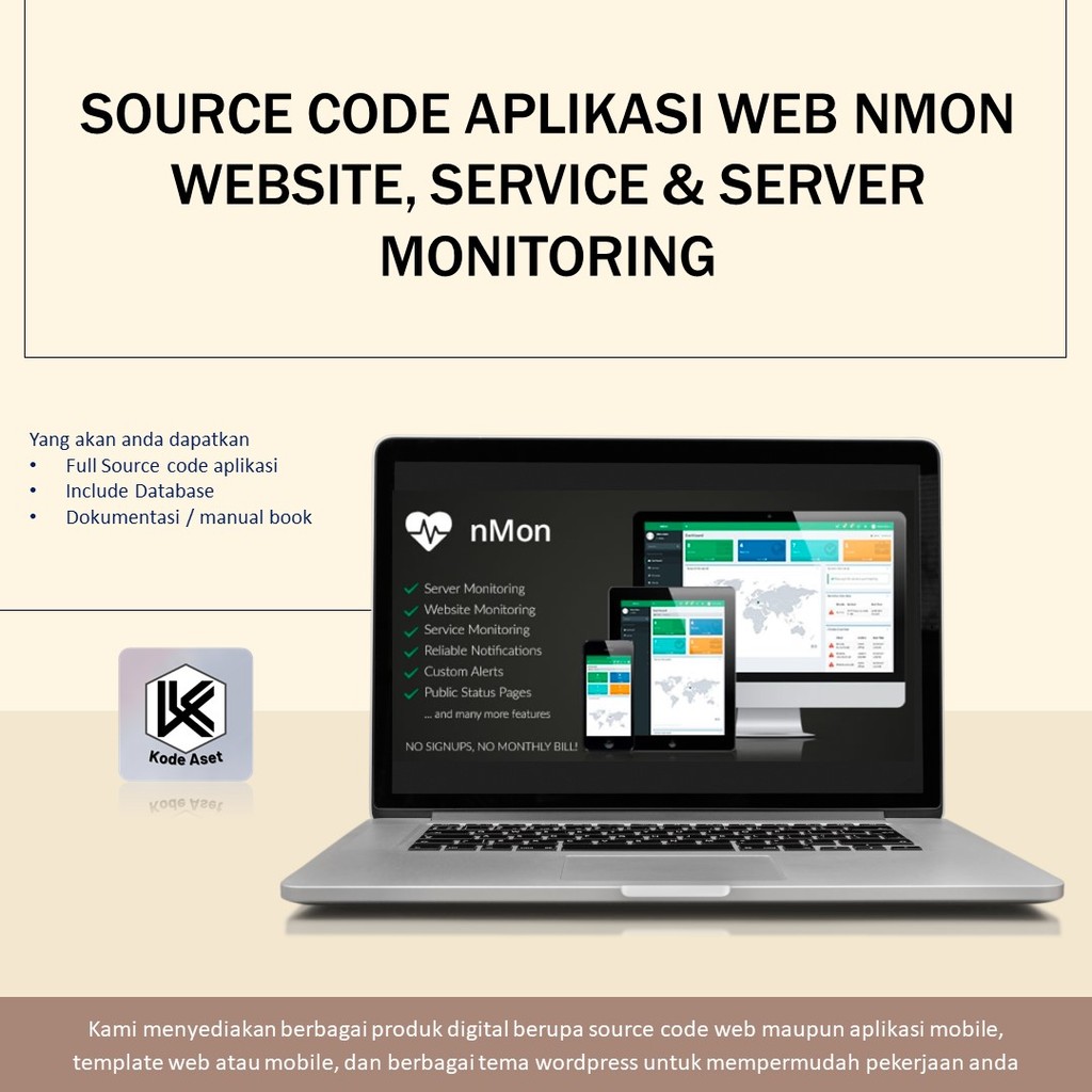 Jual SOURCE CODE APLIKASI WEB NMON WEBSITE, SERVICE & SERVER MONITORING | Shopee Indonesia