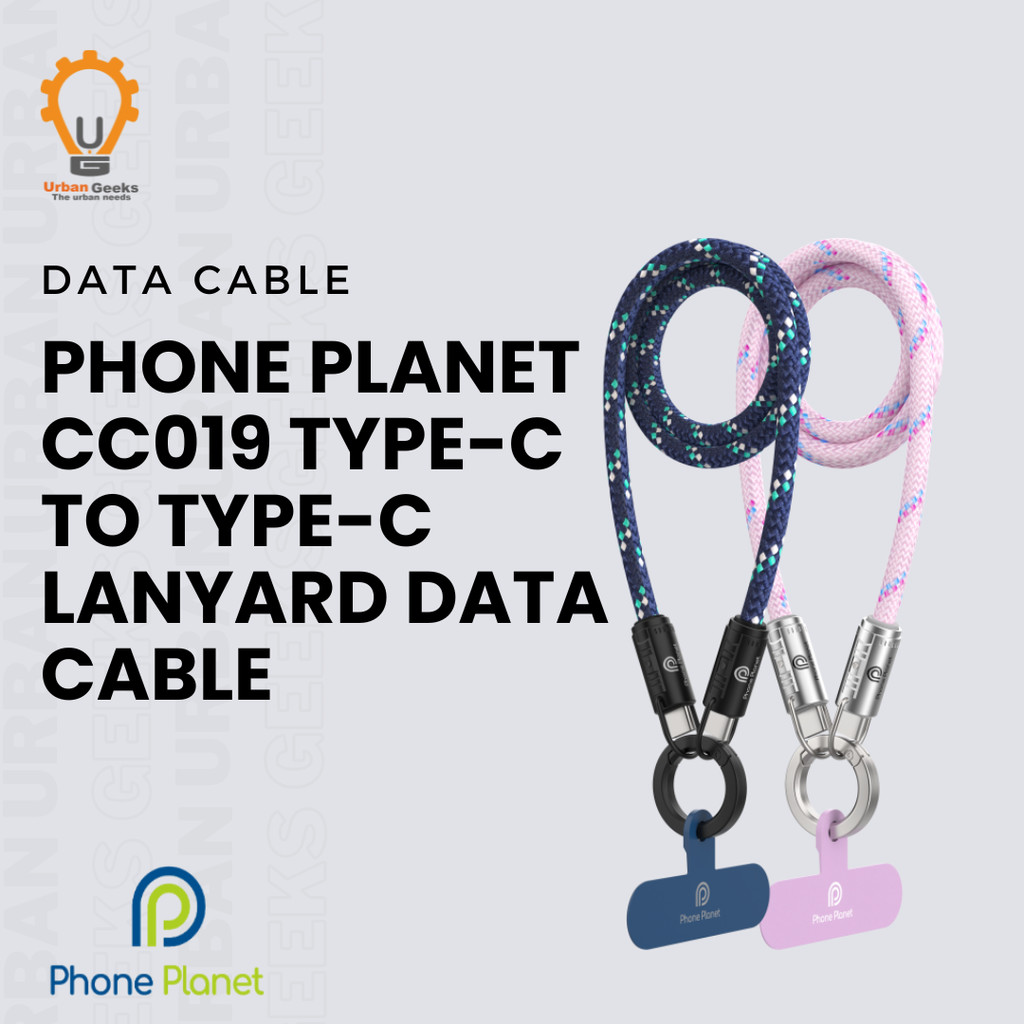 Jual Phone Planet PP-CC-019 Fast Charging Lanyard Cable Type-C to Type ...