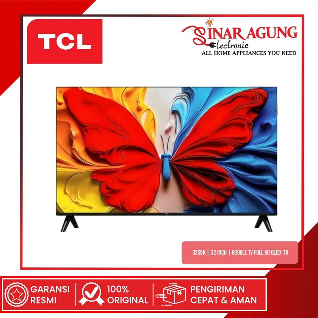 Jual TCL 32S5K QLED FULL HD GOOGLE SMART TV 32 INCH - GARANSI RESMI | Shopee Indonesia
