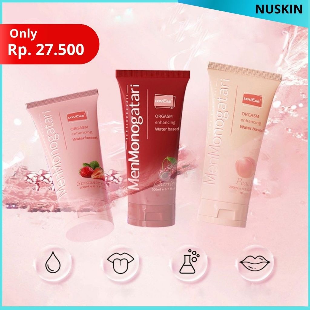 Jual Gel Lubricant 200ml varian strawberry, peach, cherry, original ...