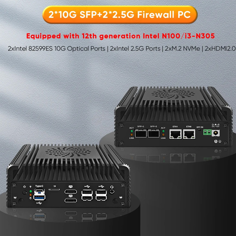 Jual N355 N305 Intel 12th N150 N100 Firewall Computer NAS Server ...