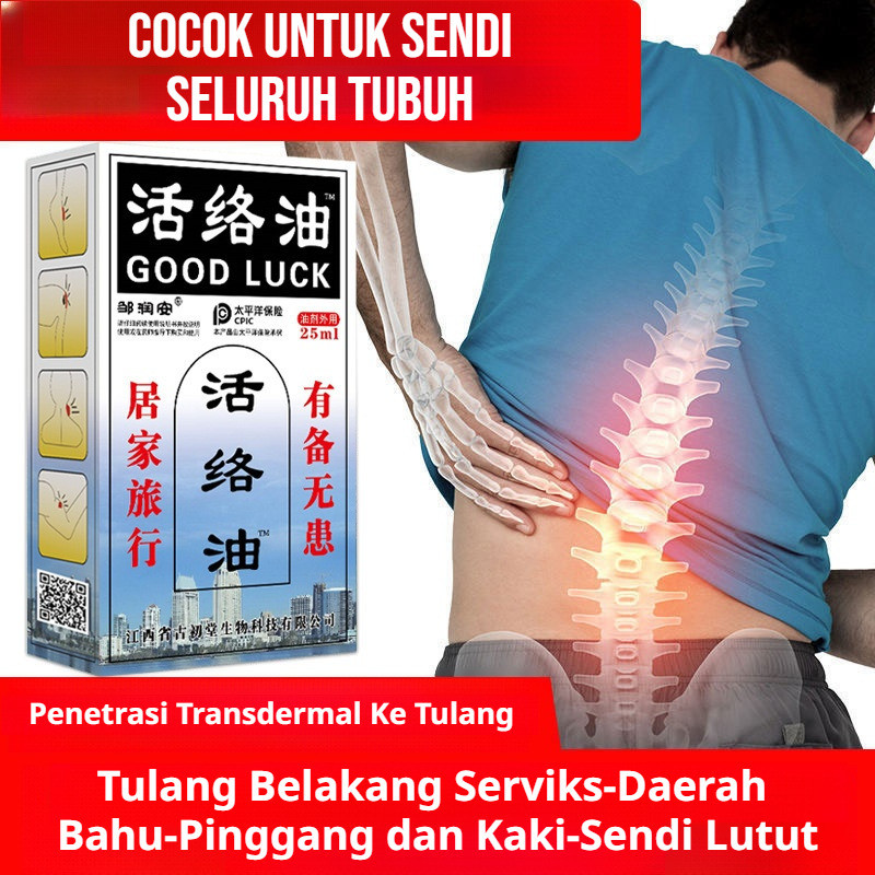 Jual 25ml Minyak Mengeruk Meridian Herbal Joint Massage Oil Huo Luo Oil ...