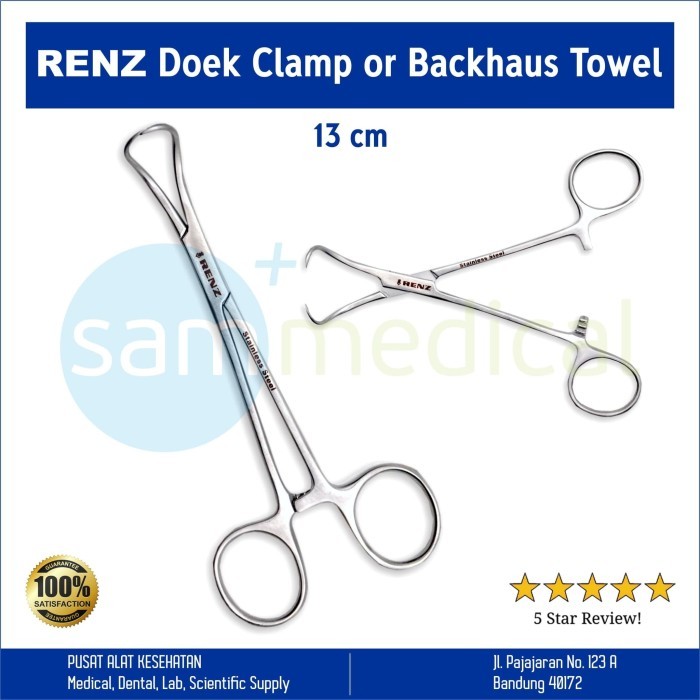 Jual Renz Doek Clamp / Backhaus Towel / Doek Klem / Towel Clamp 13cm ...