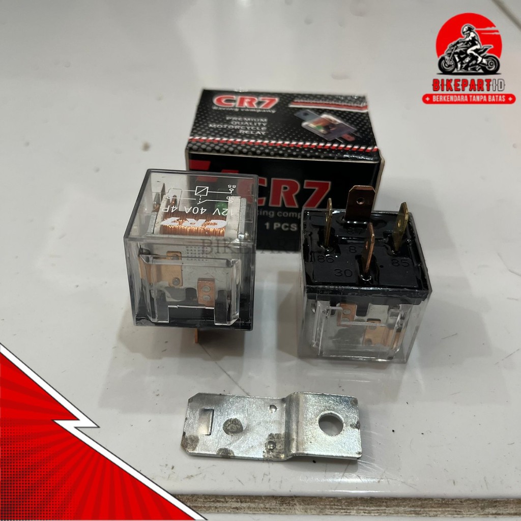 Jual Relay Klakson 12 Volt CR7 Universal Relay Transparan 4 Kaki 12 ...