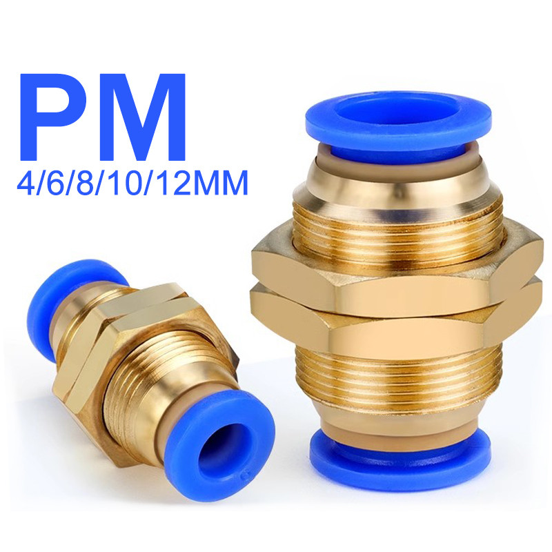 Jual 5PCS 4mm 6mm 8mm 10mm 12mm OD Tube PM Straight Pneumatic Air ...