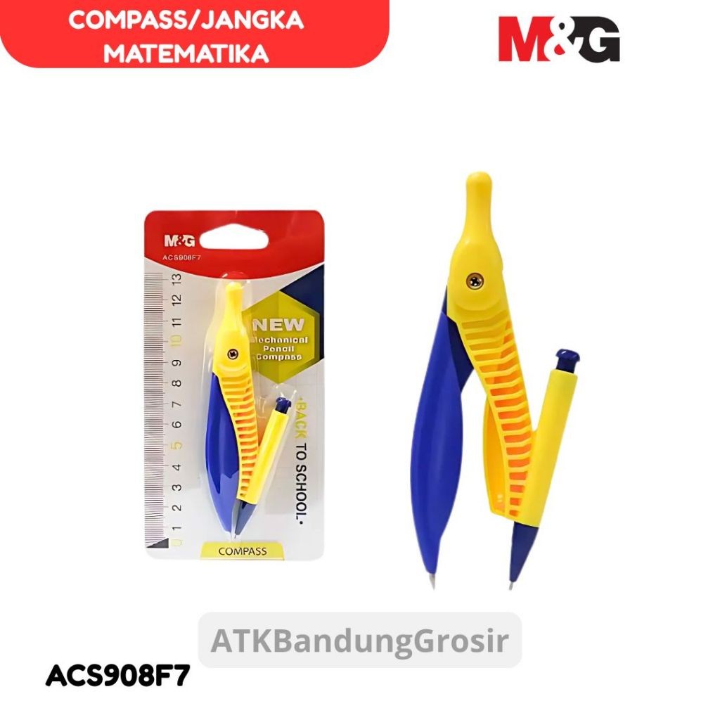 Jual Jangka Compas M&G Mechanical Pencil Compass #ACS908F7 Alat Tulis ...