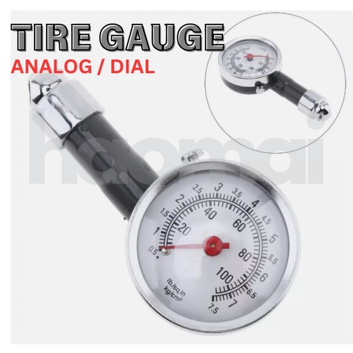Jual Alat Ukur Tekanan Angin Ban Mobil Motor Analog Mini Dial Tire ...