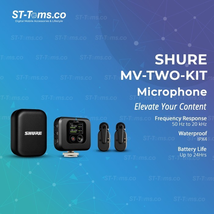 Jual Shure MV-TWO-KIT MV Two Kit MV2 Kit MoveMic Two Receiver Kit ...