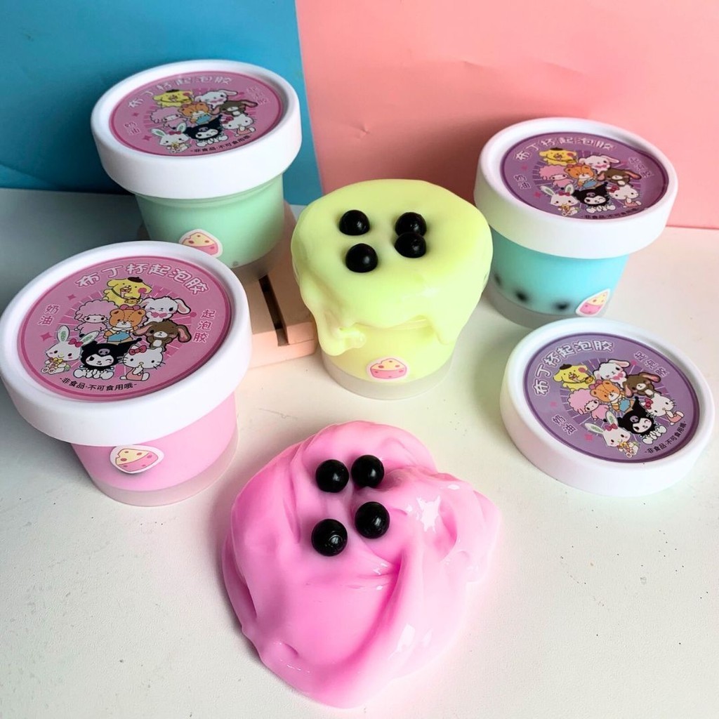 Jual SWEET BOBA TOFU SLIME mainan pencetan fidget seru hadiah | Shopee ...